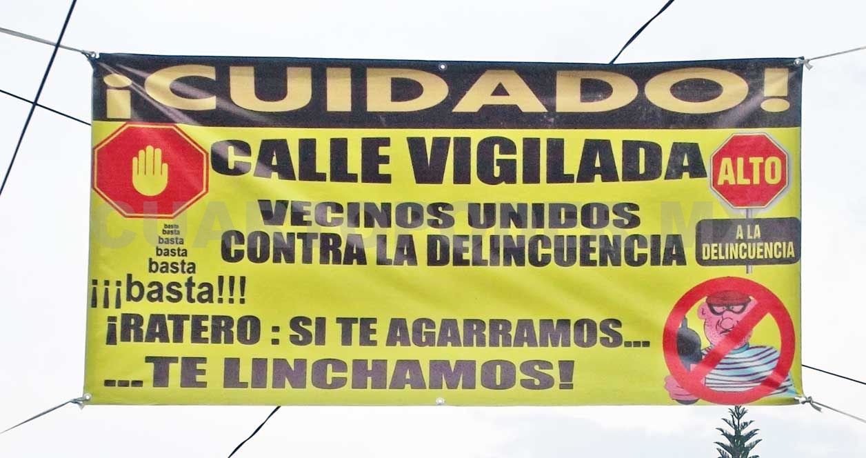 Lanzan advertencia colonos a rateros