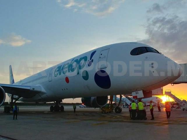 En Cancún, el avión más moderno del mundo
